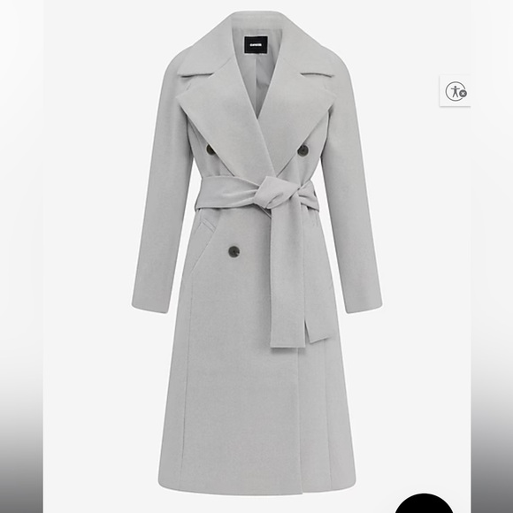 Express | Jackets & Coats | Express Double Breasted Belted Coat | Poshmark